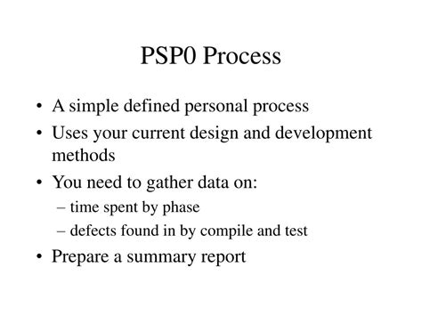 Ppt Personal Software Process Overview Powerpoint Presentation Free