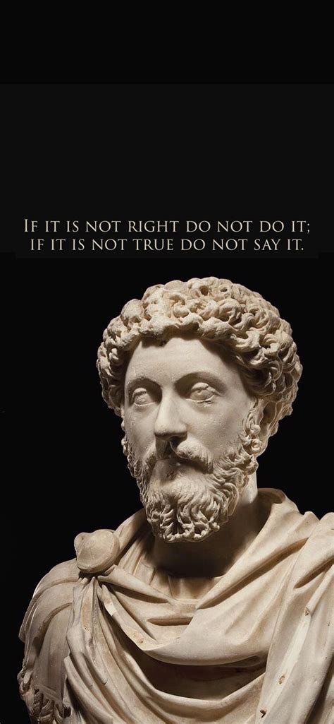 An Ancient Statue With A Quote On It
