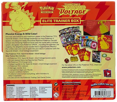 Buy Pokemon Cards Sword Shield 4 Vivid Voltage Elite Pikachu