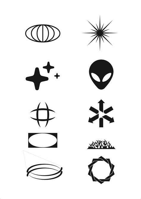 Shapes Streetwear Element Collection Vector 3 23465616 Vector Art At