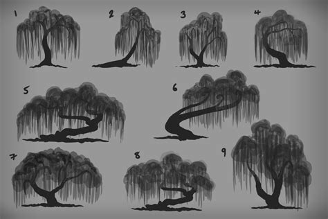 Willow Tree Tattoo Designs Concept Tree II Willow Silhouettes