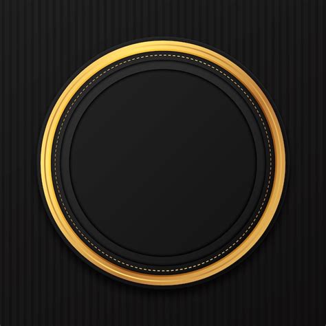 현실적인 골든 프레임 템플릿 무료 벡터