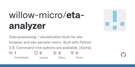 Github Willow Micro Eta Analyzer Data Processing Visulalization