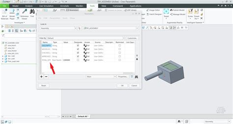 Solved Call Custom Assembly Parameter Into Bom Ptc Community