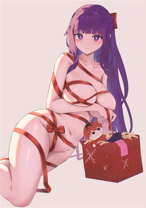 Lhoting Sousou No Frieren Fern Areola Chibi Naked Ribbon