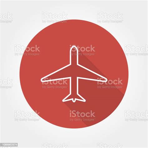 항공기 아이콘입니다 평면 벡터 일러스트입니다 공항에 대한 스톡 벡터 아트 및 기타 이미지 공항 단순함 디자인 Istock