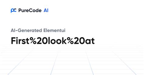 build great elementui first 20look 20at components faster using ai tools