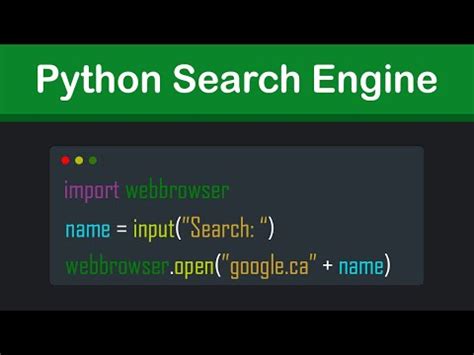 How To Use Python To Create A Search Engine YouTube