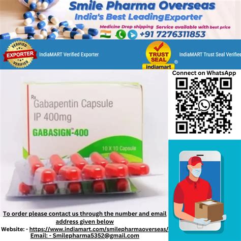 Gabapentin 400mg Tablet 10 Tablets At Rs 699box In Nagpur Id 2853504479312