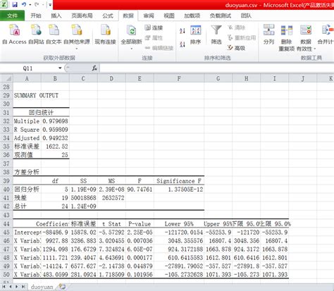 使用excel进行多元回归分析excel多元回归分析tx0099的博客 Csdn博客