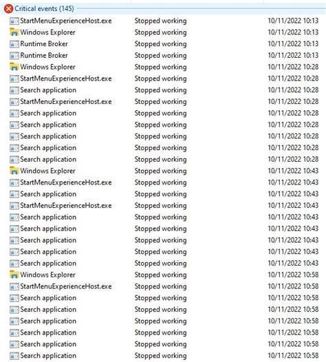 repeated issue of windows explorer stopping working r techsupport