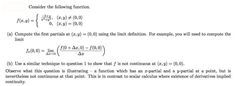 Solved Consider The Following Function Compute The First