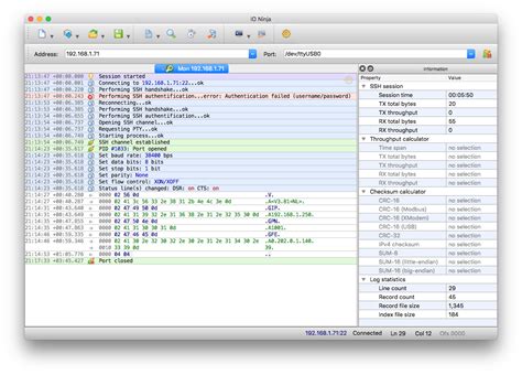 Serial Monitor Over SSH IO Ninja