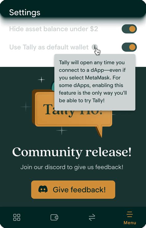 Update Toggle Button Copy Issue Tahowallet Extension Github
