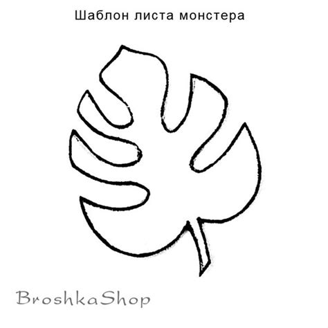 Трафареты лист монстеры для броши 24 фото