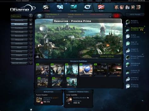 OGame Online Games List