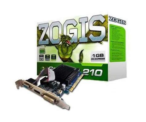 Placa De Video Zogis Geforce Gt 210 1gb Ddr2 64bits Zo210 1gd2lp Pichau