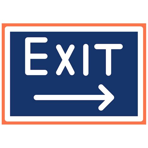 Premium Vector Exit Vector Illustration