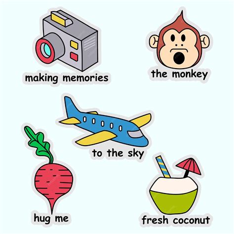 Premium Vector Set Of Cartoon Kawaii Sticker