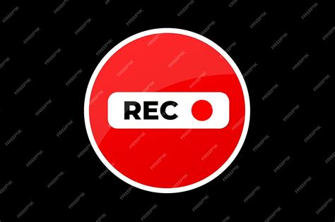 Conception De Symbole Dillustration Denregistrement Vidéo Icône Rec