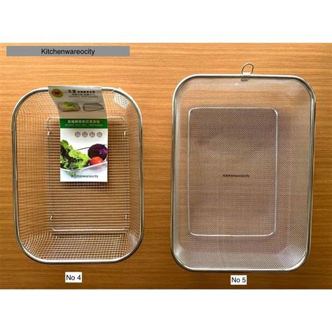 Stainless Steel Rectangular Basket Strainer Strainer Segi Empat