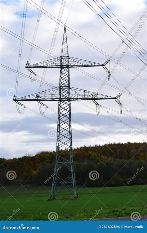 Electric Grid Pylon Stock Photo Image Of Landscape