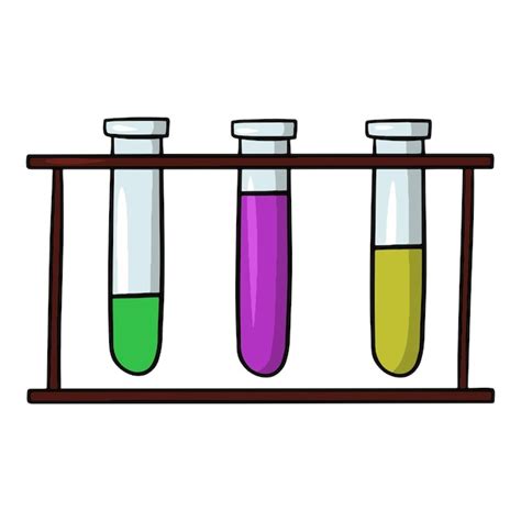 Test Tube Cartoon Chemist
