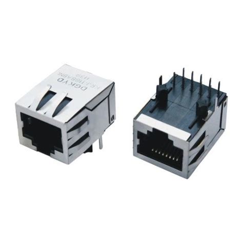 Hfj11 1g02erl Network Rj45 Modular Jack Filter Cat6 Rj45 Socket