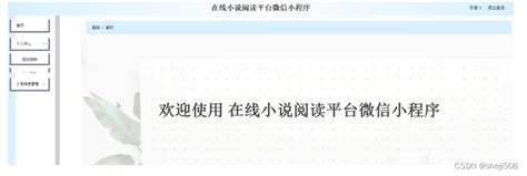 Python Django毕业设计在线小说阅读平台微信小程序（程序lw基林计算机毕设程序的博客 Csdn博客