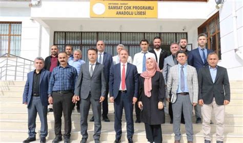 Adıyaman İl Millî Eğitim Müdürü Ali Tosun Samsat Ilçesinde Okul Müdürleriy Kültür Sanat