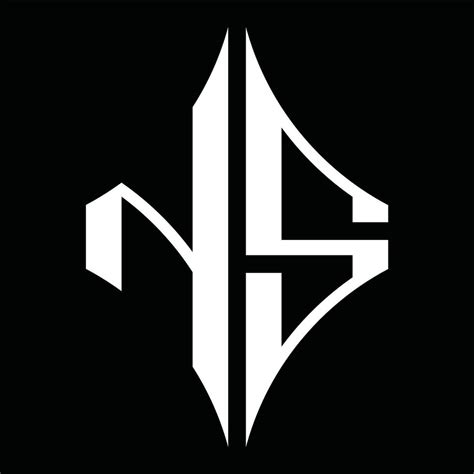 Ns Logo Monogram With Diamond Shape Design Template 16155325 Vector Art