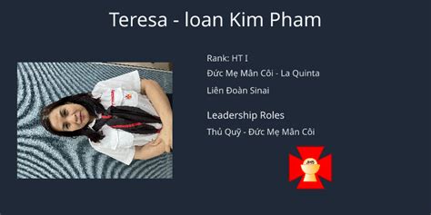 Teresa Loan Kim Pham Veym Members Portal