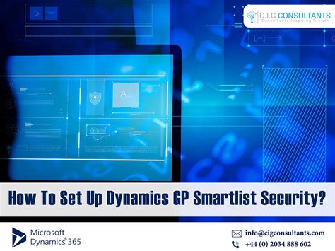 How To Set Up Dynamics Gp Smartlist Security