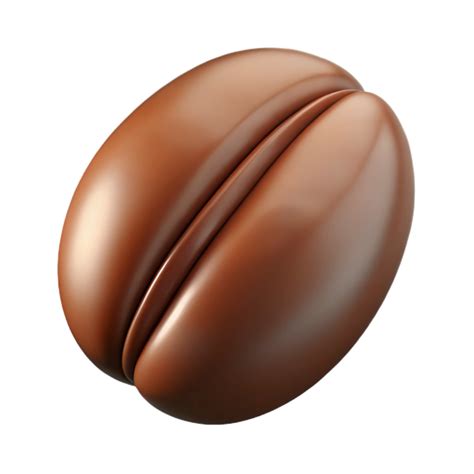 Hypnotic Unforgettable Ultra Detailed Photorealistic Isolated Cutout Of A Single Coffee Bean