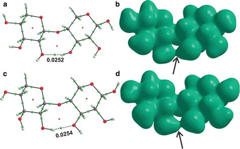 Molecular Graphs A C And Iso Electron Density Surfaces B D Of Download Scientific Diagram