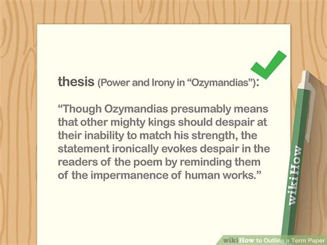 How To Outline A Term Paper With Pictures WikiHow