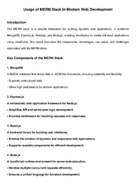 Mern Stack Usage Report Usage Of Mern Stack In Modern Web Development