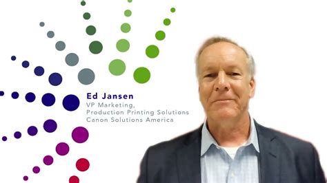 Ed Jansen On Canon S Latest Inkjet Innovations Inkjet Insight