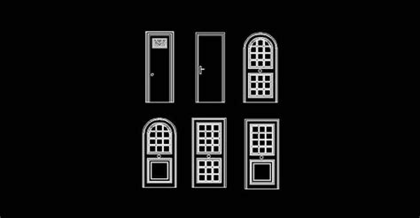 Bloques Autocad De 6 Puertas En Alzado Dwgautocad Eroppa