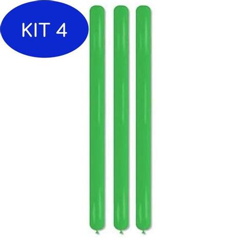 Kit Bexiga Balão Palito Canudo Verde Unid Happy Day Balão Bexiga Magazine Luiza