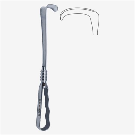 Richardson Retractor Ergonomic Handle L Shaped Blade Richardson Retractor Ergonomic Handle L Shaped Blade