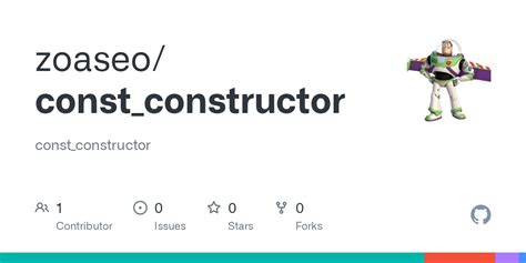 Github Zoaseoconstconstructor Constconstructor