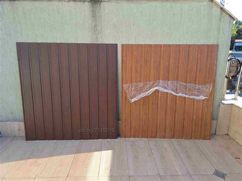 Пластифицирана ламарина с дървесна шарка Строителни материали София Посочената цена от