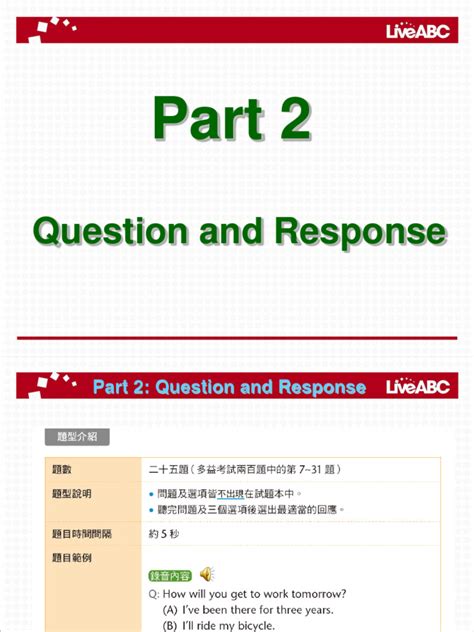 Toeic Part 2 Pdf