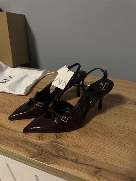 Бордові слінгбеки Zara 38 1 690 грн Інші туфлі Львів на Olx