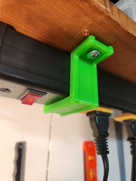 Mounting Bracket For Large Power Strip By John Butler Download Free STL Model Printables Com