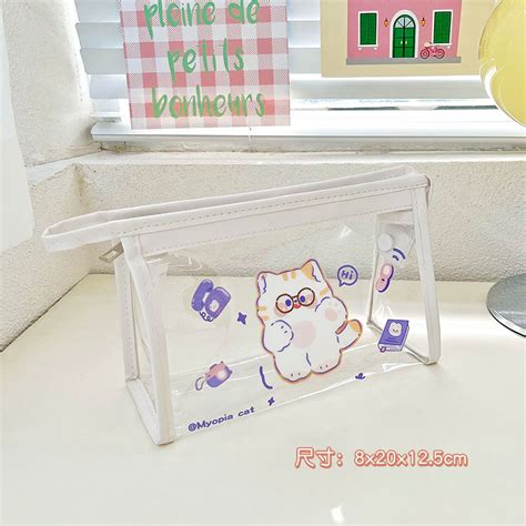 너나플러스 좋은 품질문구 필통 팬시가방 투명파우치 다용도 화장품