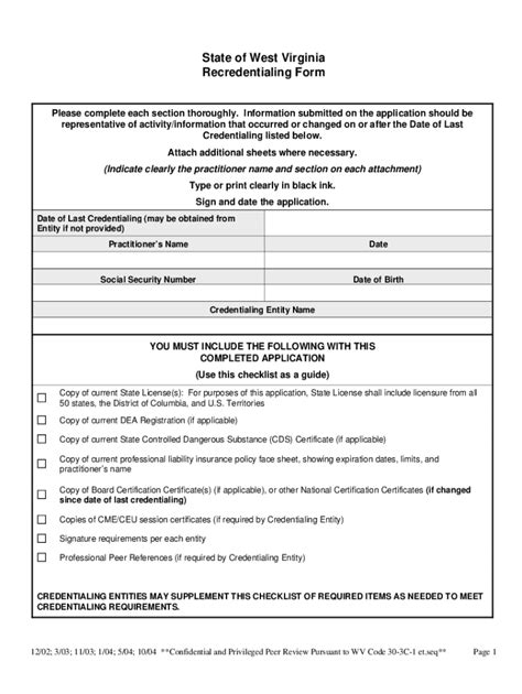 Fillable Online Form Credentialing Fill Online Printable Fillable Blank Fax Email Print