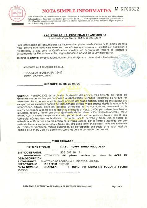Spanish Land Registry Search