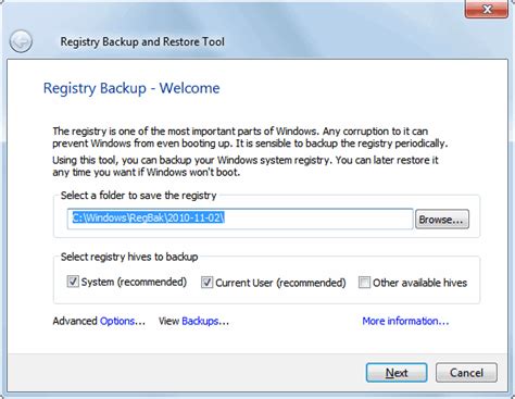 Regbak Registry Backup And Restore Tool GHacks Tech News